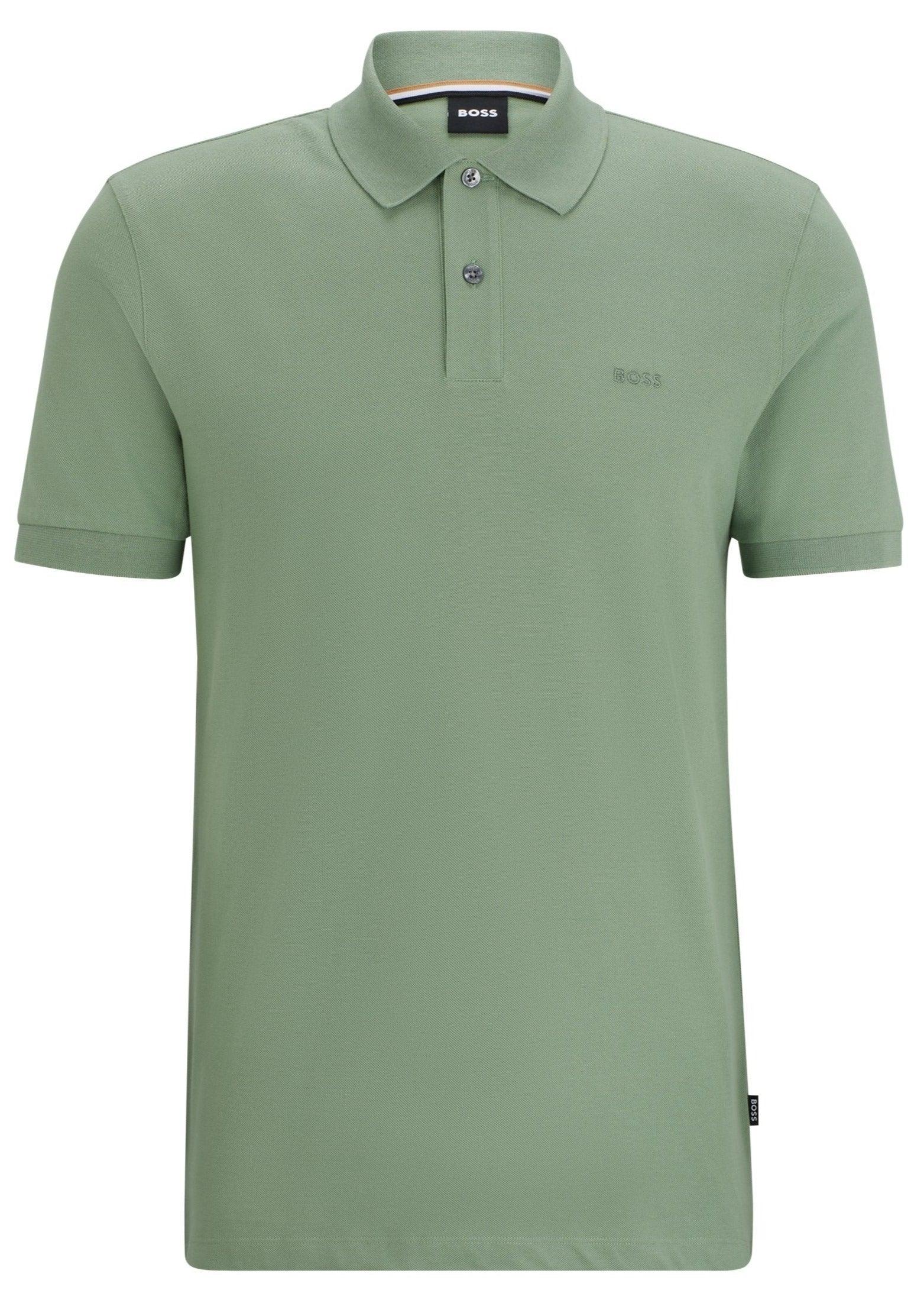 Boss polo green store